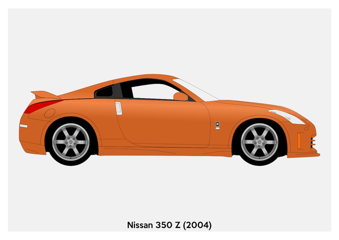 POSTER - Nissan 350Z Vector Art - Etsy