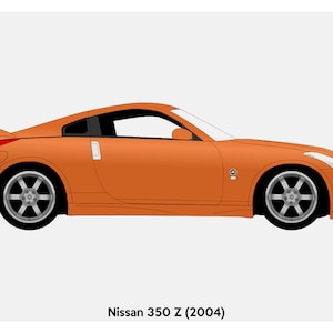 POSTER - Nissan 350Z Vector Art - Etsy
