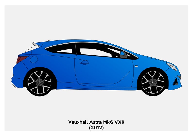 POSTER Vauxhall Astra Mk6 VXR Vector Art - Etsy UK