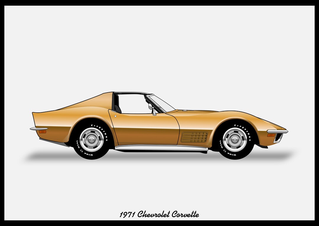 CHEVROLET CORVETTE C3 - Colour Vector File Download - .PDF, .svg, .png ...