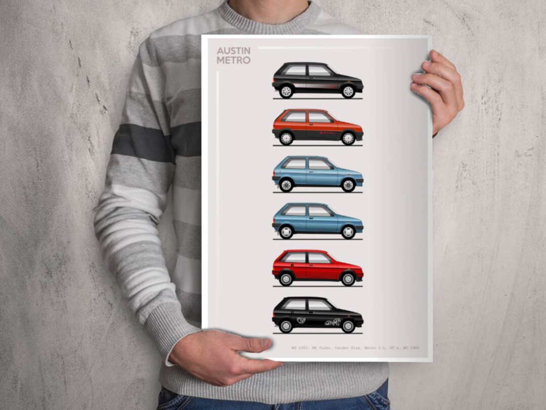POSTER - AUSTIN METRO Evolution - Colour - Etsy