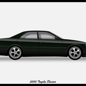 POSTER TOYOTA CHASER Vector Art - Etsy