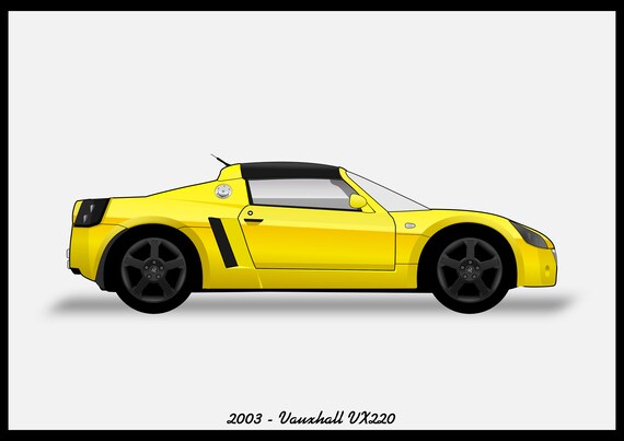 POSTER VAUXHALL VX220 Vector Art | Etsy
