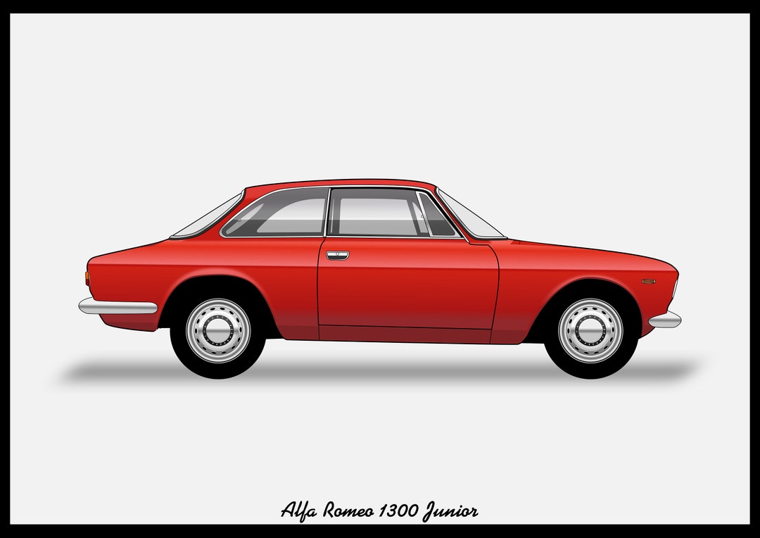 ALFA ROMEO 1300 Junior Colour Vector File Download - .PDF, .svg, .png ...