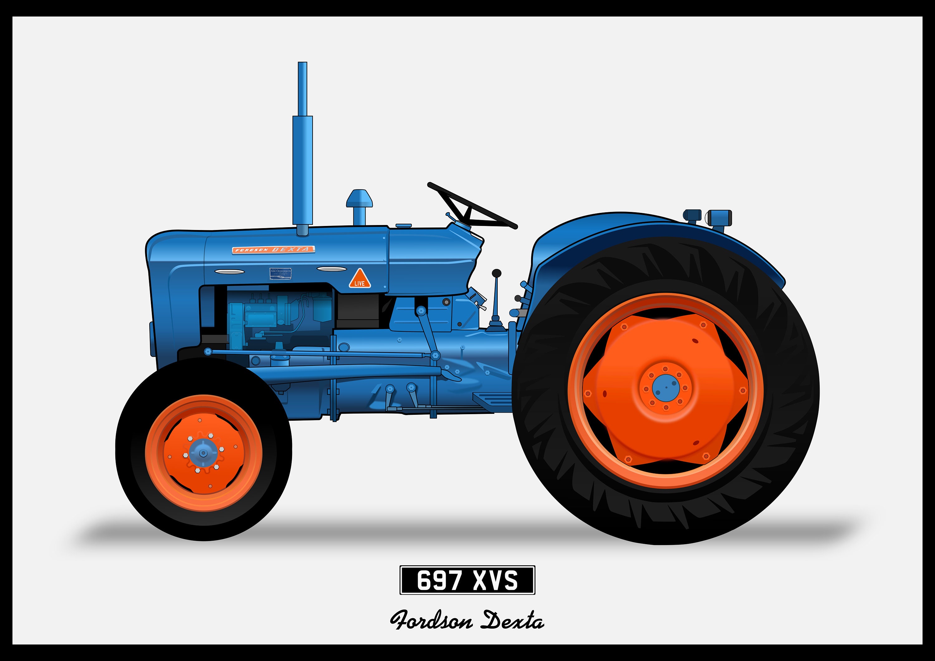 FORDSON DEXTA Colour Vector File Download .PDF .svg .png - Etsy Australia