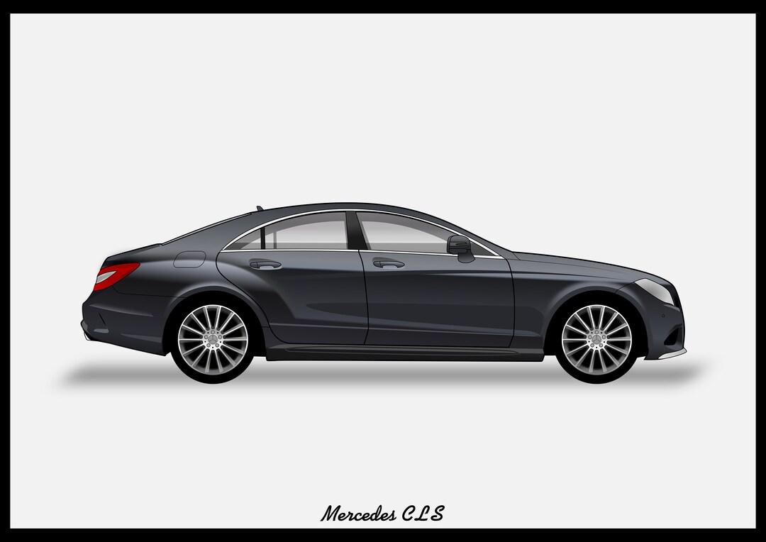 MERCEDES W218 CLS - Colour Vector File Download - .PDF, .svg, .png - Etsy