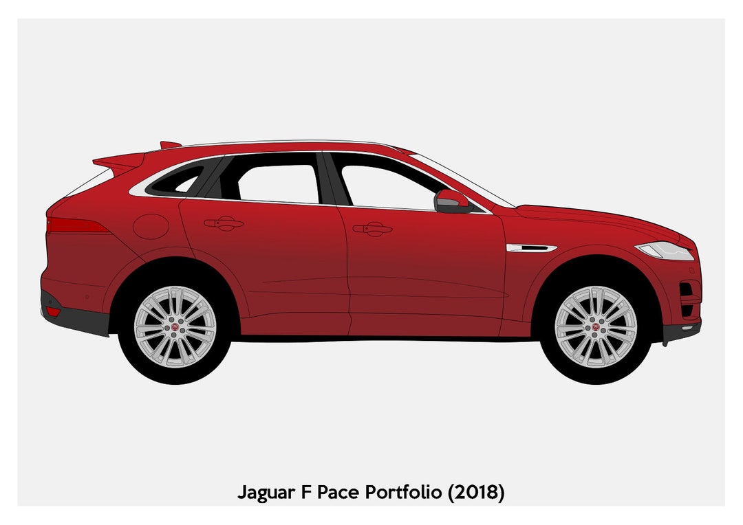 POSTER Jaguar F-pace Vector Art - Etsy