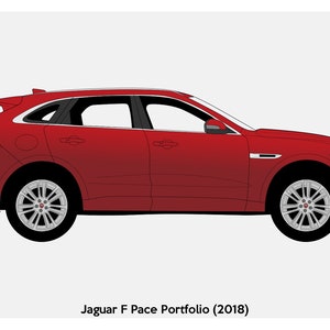 POSTER Jaguar F-pace Vector Art - Etsy