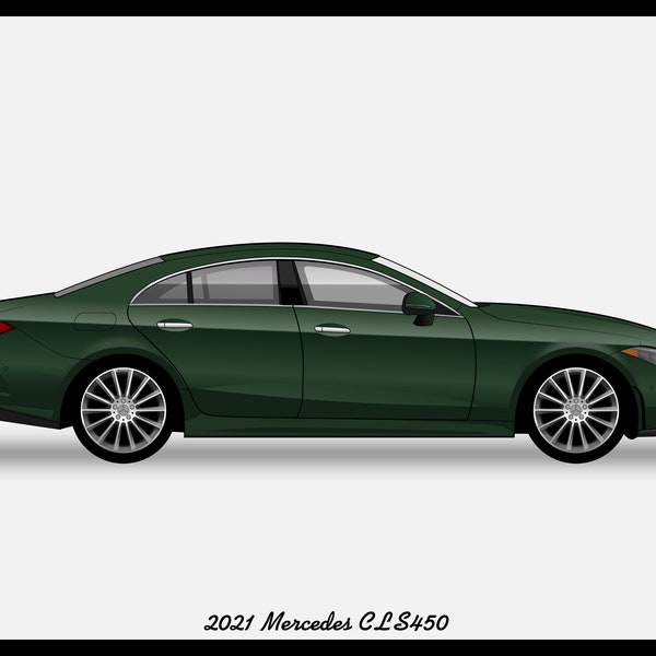 Mercedes Cls Vector - Etsy UK