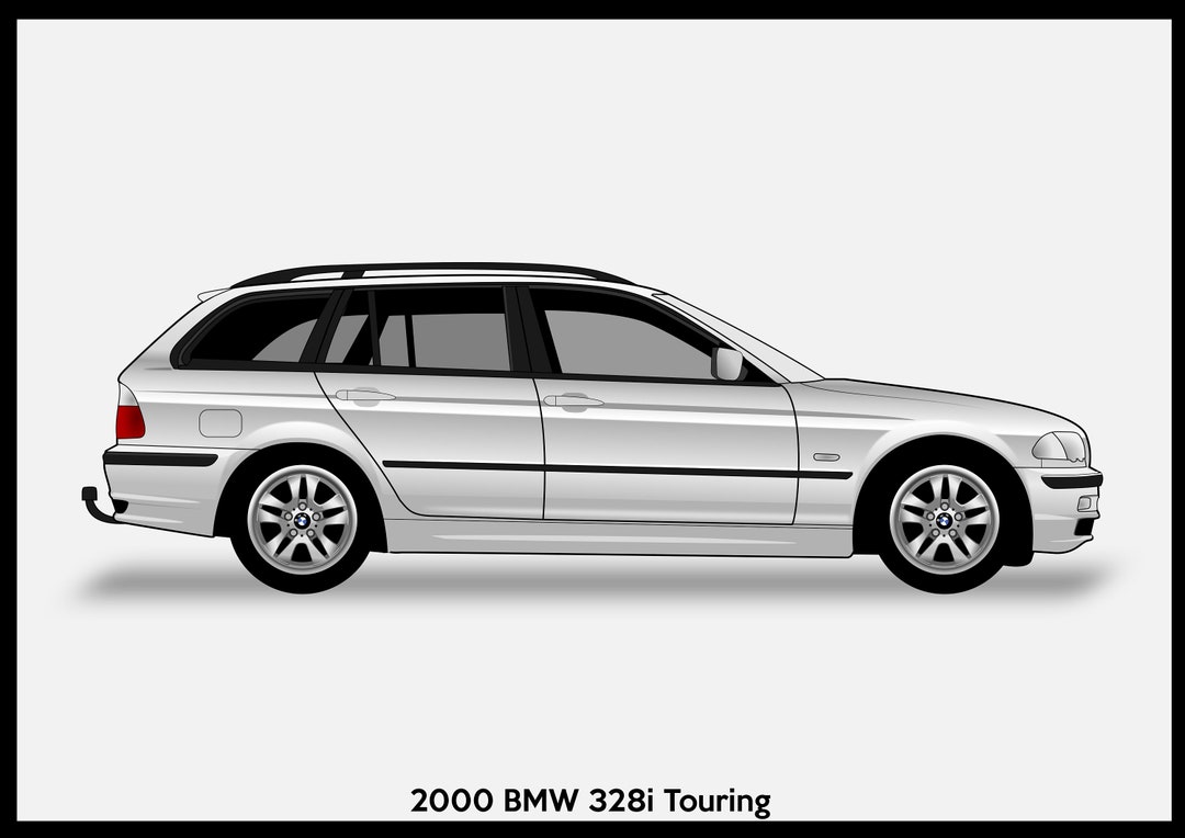 POSTER BMW E46 TOURING Vector Art - Etsy