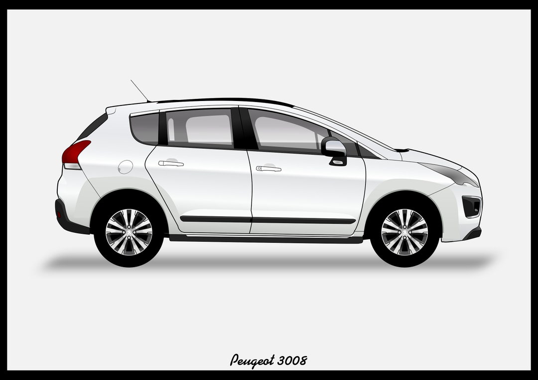 PEUGEOT 3008 - Colour Vector File Download - .PDF, .svg, .png - Etsy