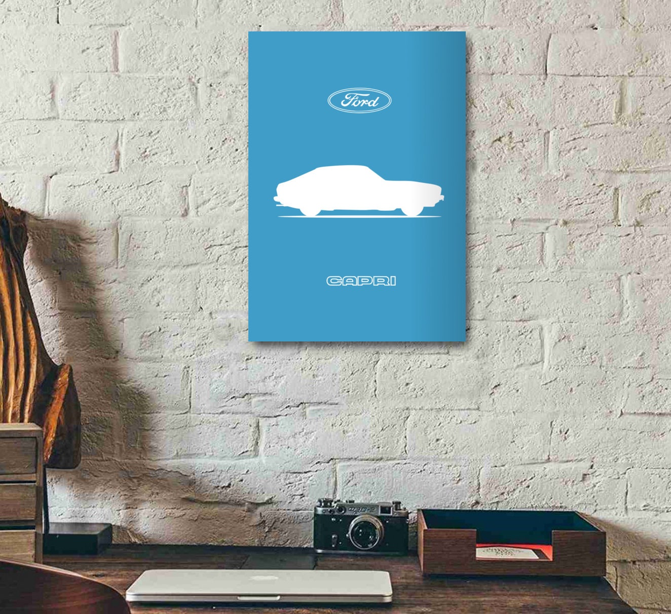 POSTER - Ford Capri Silhouette - Etsy UK