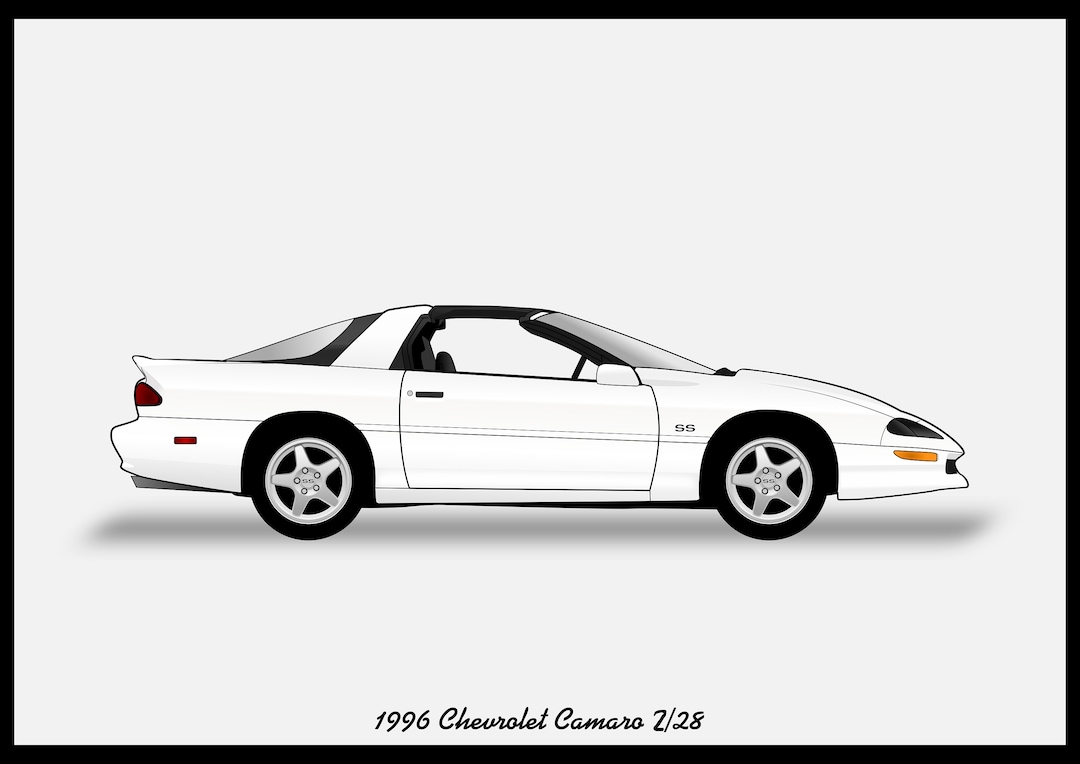 CHEVROLET CAMARO Z28 - Colour Vector File Download - .PDF, .svg, .png ...