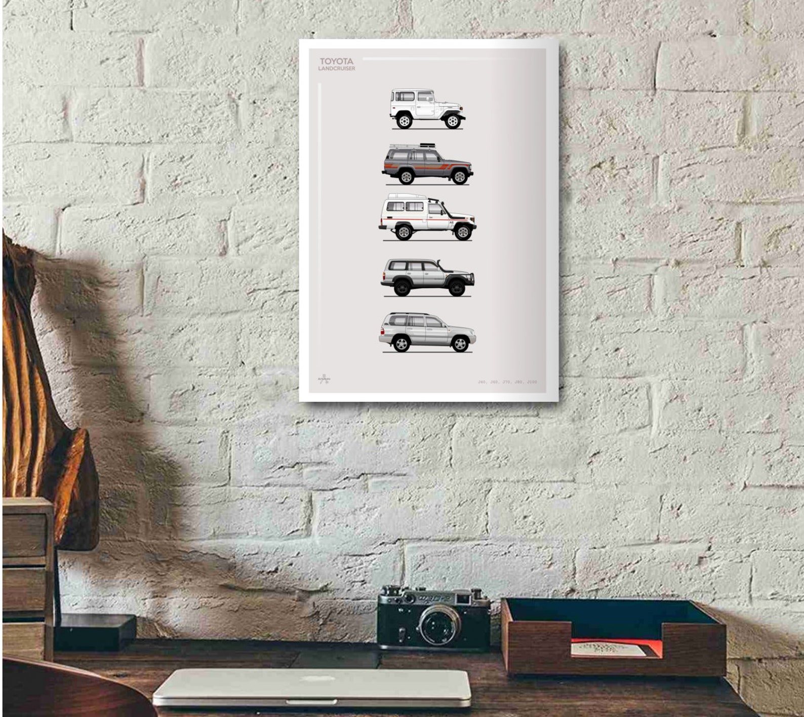 POSTER - TOYOTA LANDCRUISER Evolution - Colour - Etsy UK