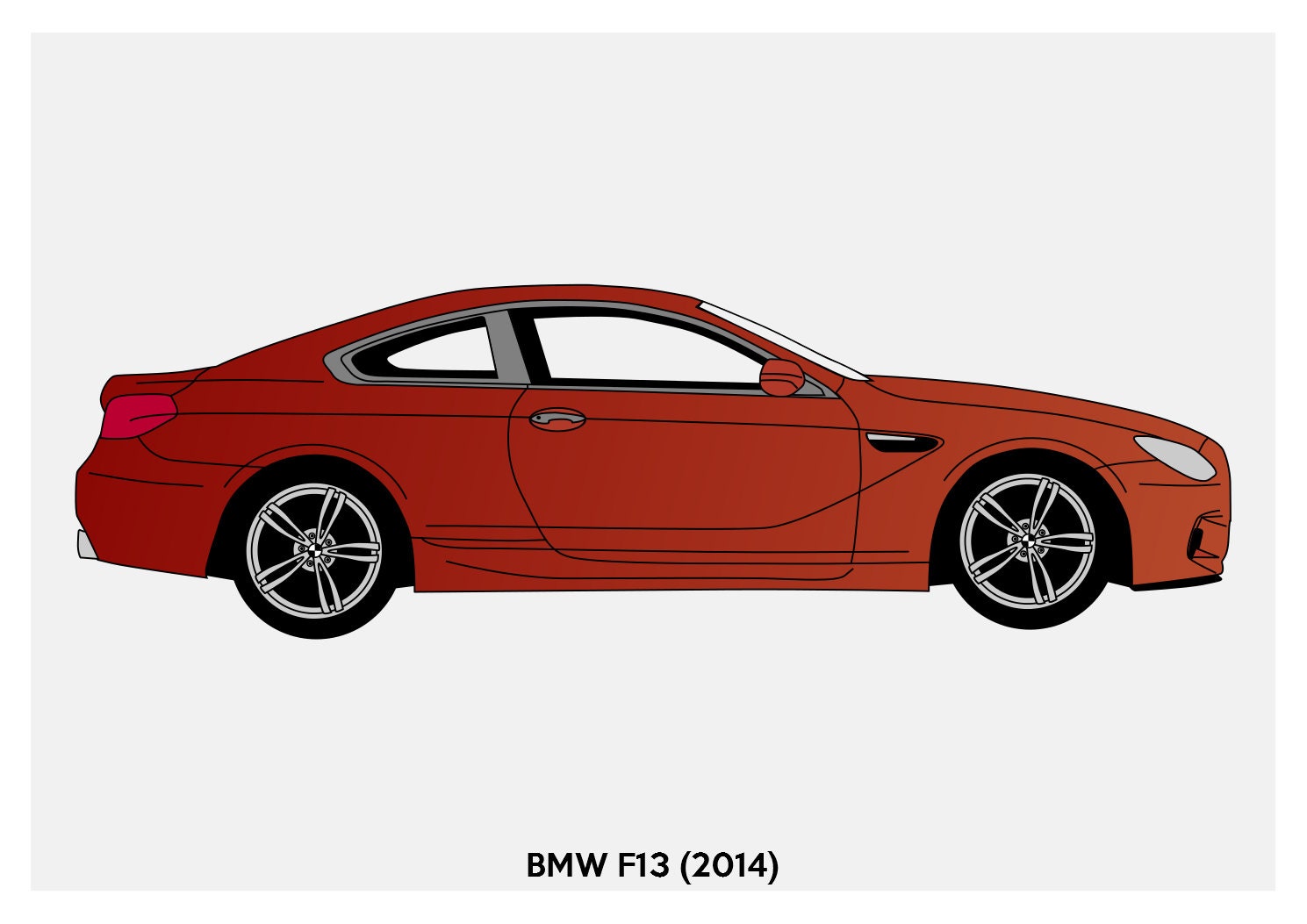 POSTER BMW F13 Vector Art - Etsy