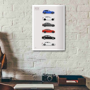 POSTER - BMW 'F'-SERIES Evolution - Colour - Etsy UK