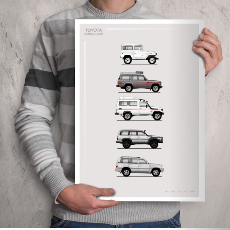 Toyota Land Cruiser Vector - Etsy