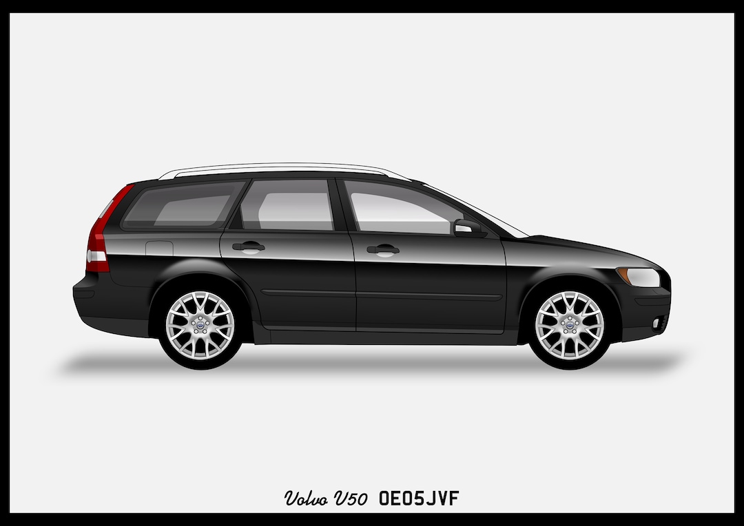 VOLVO V50 - Colour Vector File Download - .PDF, .svg, .png - Etsy