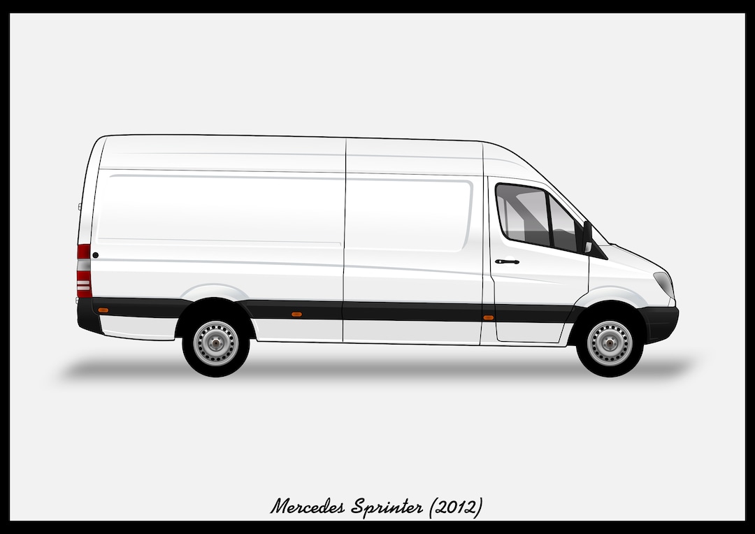 MERCEDES SPRINTER - Colour Vector File Download - .PDF, .svg, .png - Etsy