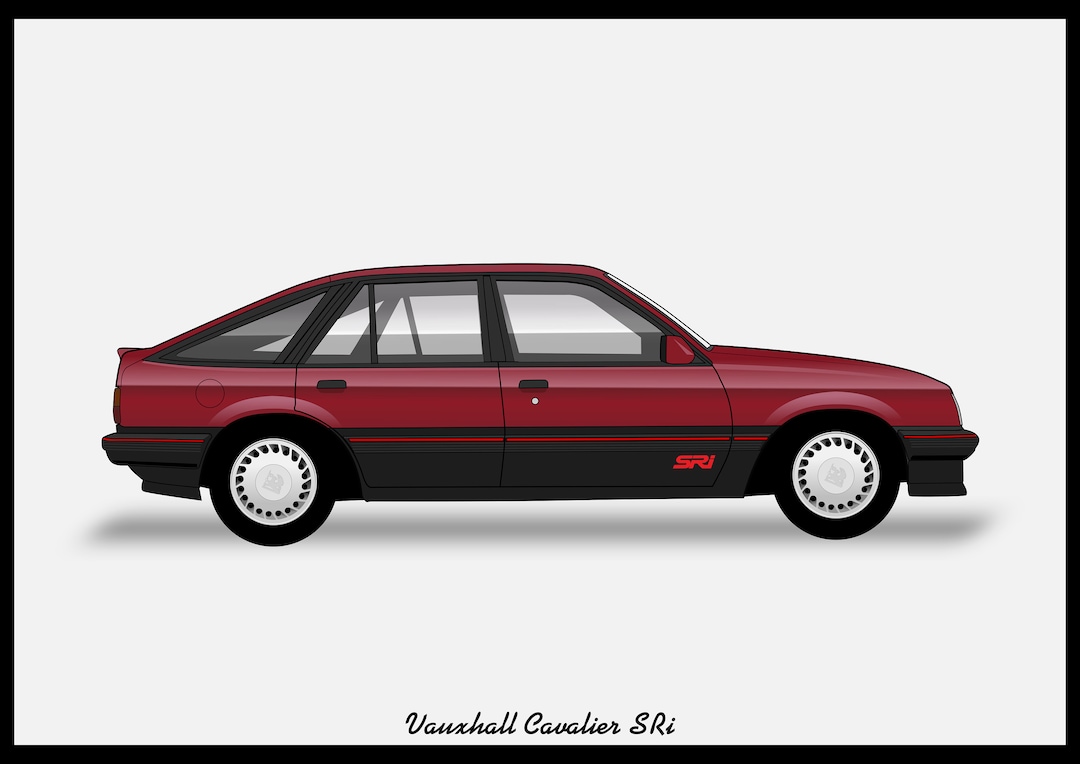 VAUXHALL CAVALIER Mk2 - Colour Vector File Download - .PDF, .svg, .png ...