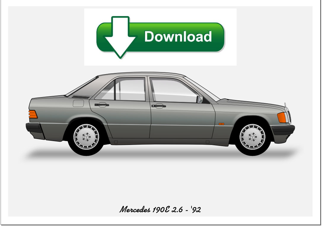 MERCEDES 190E 2.6 Image .SVG .PDF .png - Etsy