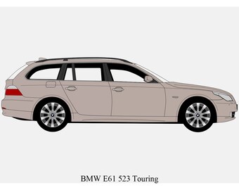 Bmw E61 Poster - Etsy