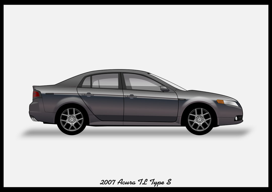 ACURA TL Colour Vector File Download - .PDF, .svg, .png - Etsy