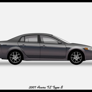 ACURA TL Colour Vector File Download - .PDF, .svg, .png - Etsy