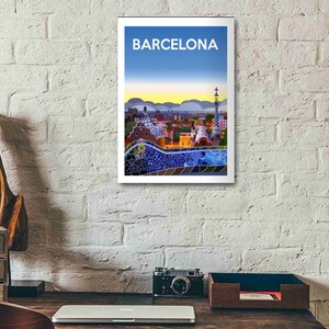 POSTER - BARCELONA - (A4 A3 A2 Sizes) Tourist Travel Wall Art - Etsy