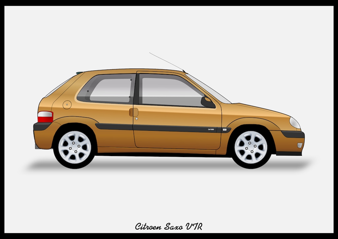 CITROEN SAXO - Colour Vector File Download - .PDF, .svg, .png - Etsy