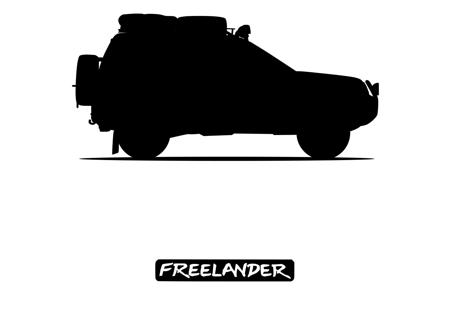 Land Rover Freelander Car Silhouette Vector .SVG .PDF .png - Etsy