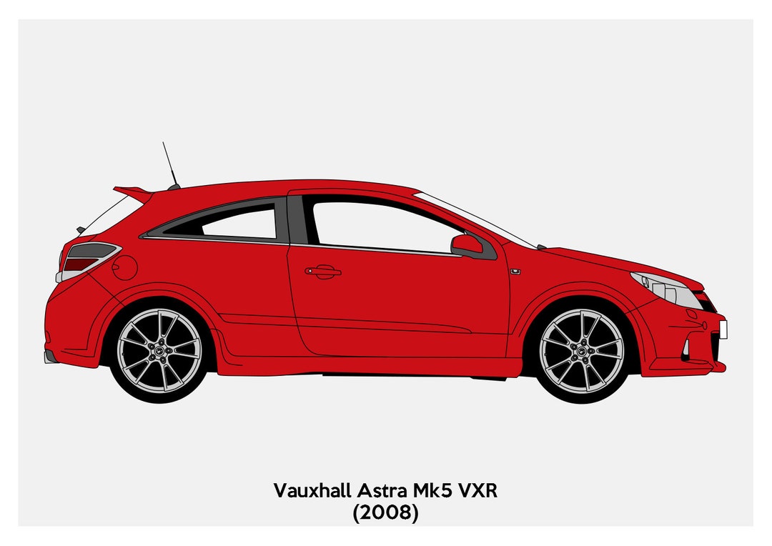 POSTER Vauxhall Astra Mk5 VXR Vector Art - Etsy