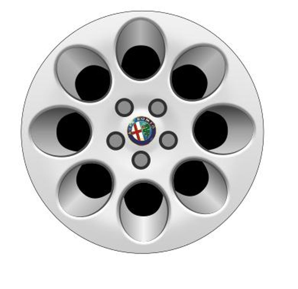 ALFA ROMEO WHEELS - Colour Vector File Download - .pdf, .svg, .png - Etsy