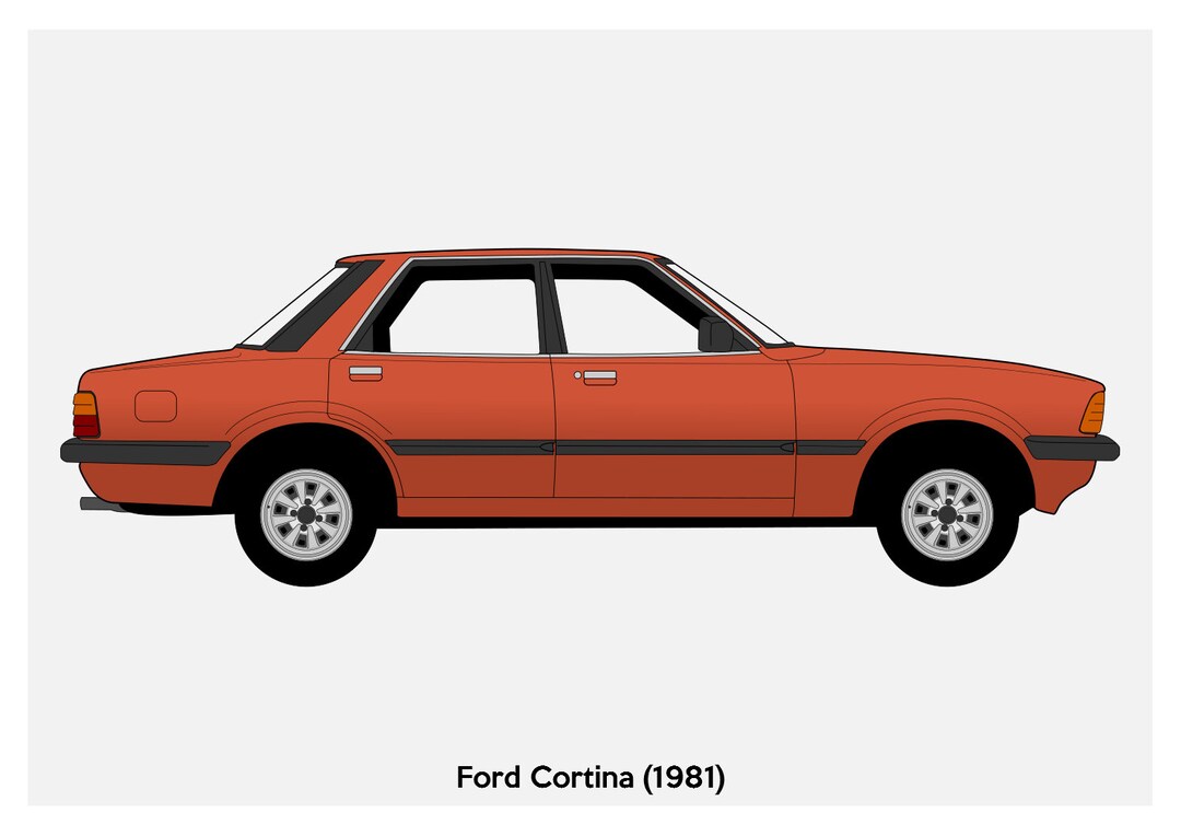 POSTER - Ford Cortina Vector Art - Etsy