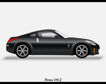 Nissan 350z Vector - Etsy Ireland
