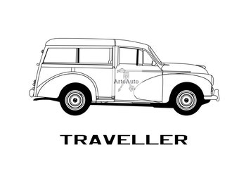 Morris Minor Svg - Etsy UK