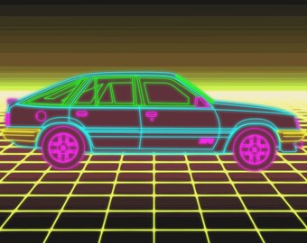 POSTER Vauxhall Cavalier Mk2 Vector Art | Etsy