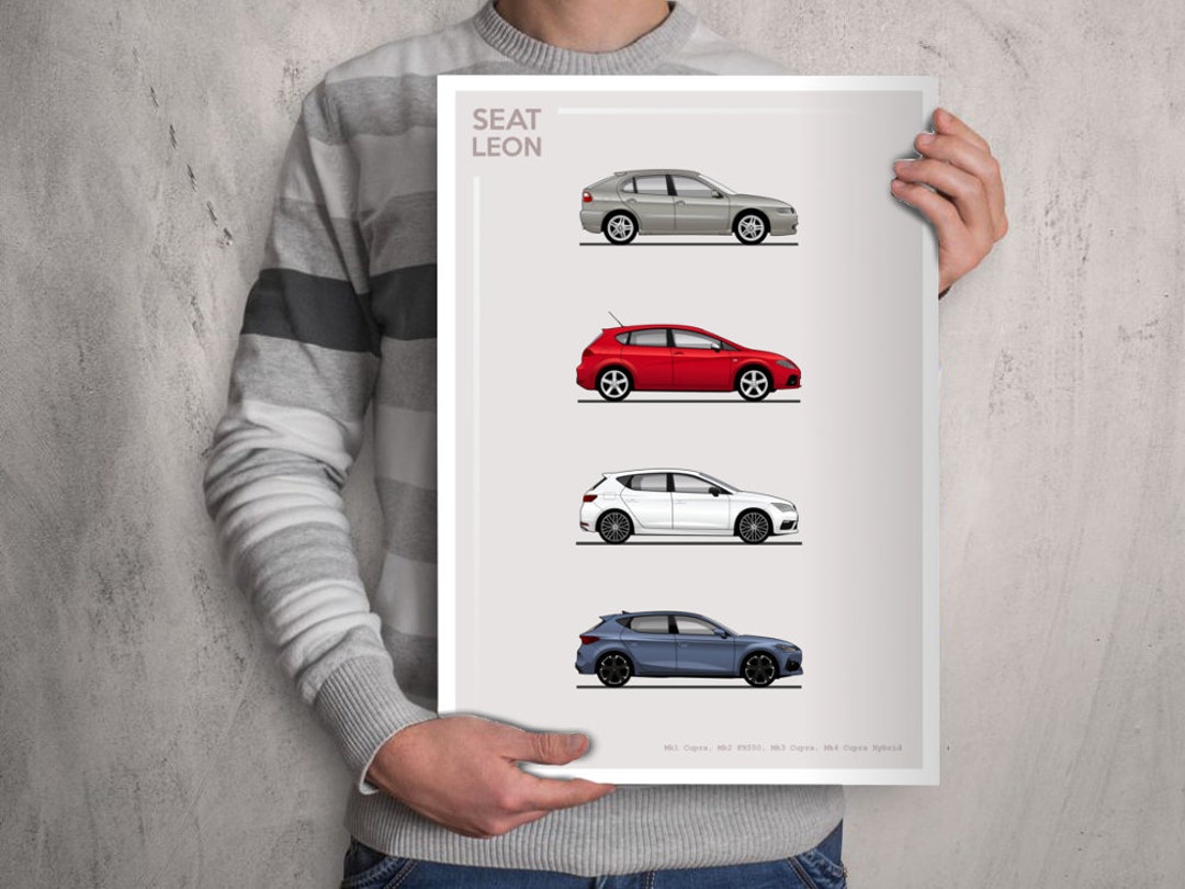 POSTER - SEAT LEON Evolution - Colour - Etsy
