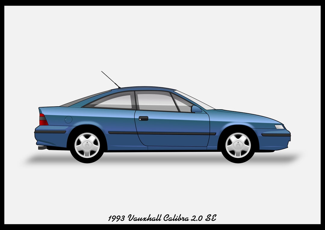 VAUXHALL CALIBRA - Colour Vector File Download - .PDF, .svg, .png - Etsy