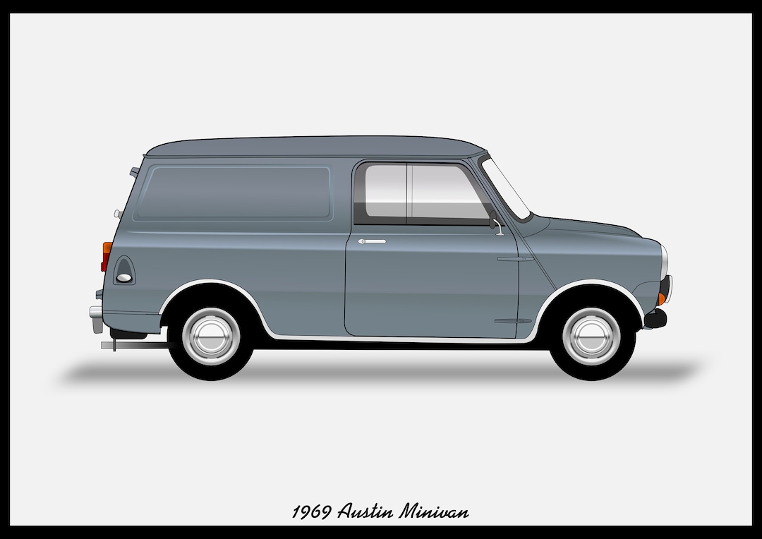 MINI VAN - Colour Vector File Download - .PDF, .svg, .png - Etsy