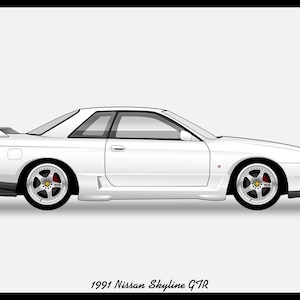 POSTER - NISSAN R32 Skyline GTR Vector Art - Etsy UK