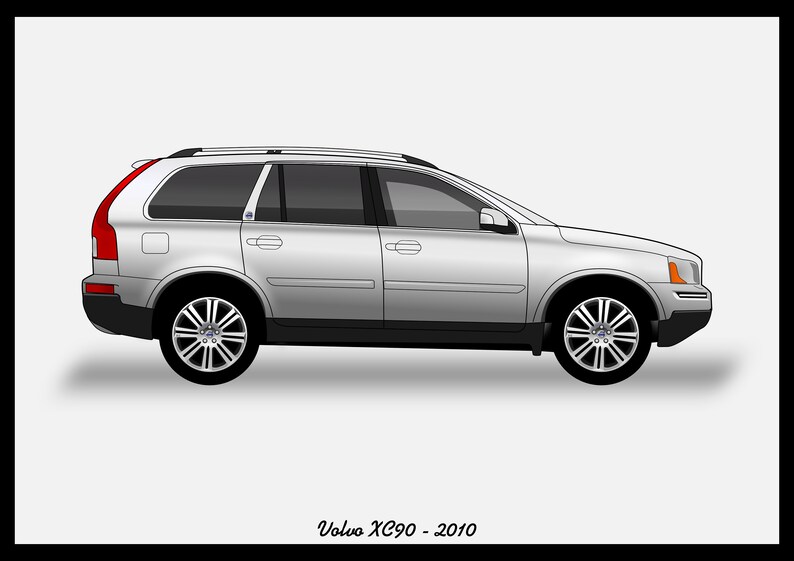 POSTER VOLVO XC90 Vector Art - Etsy