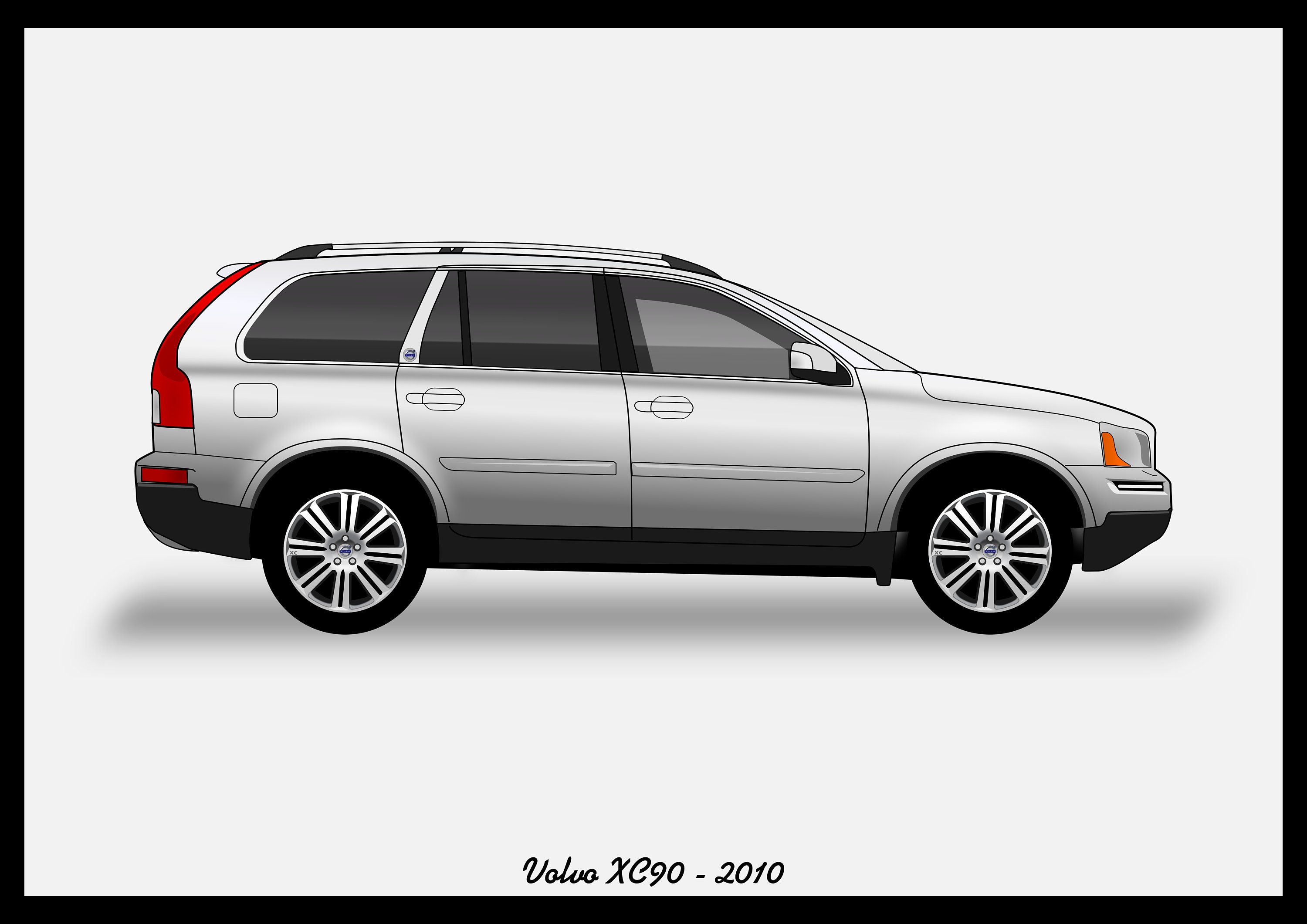 CARTEL Volvo XC90 Vector Art | Etsy