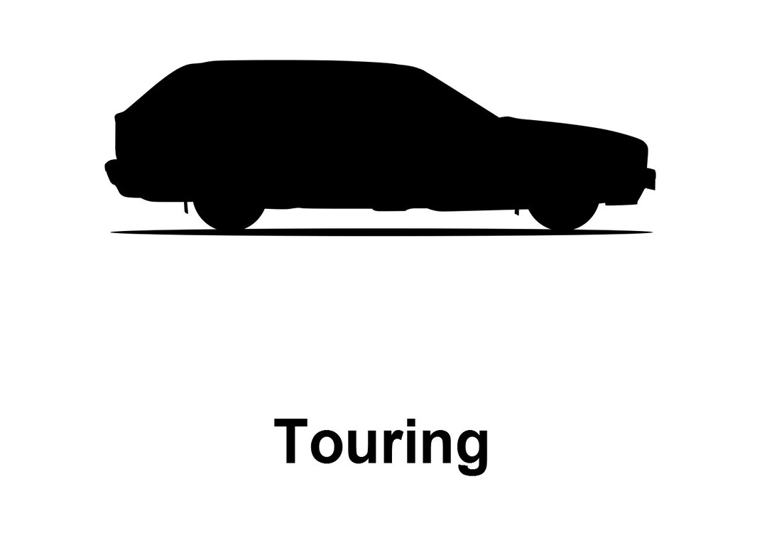 BMW E34 Touring Car Silhouette Vector - .SVG, .PDF, .png - Etsy