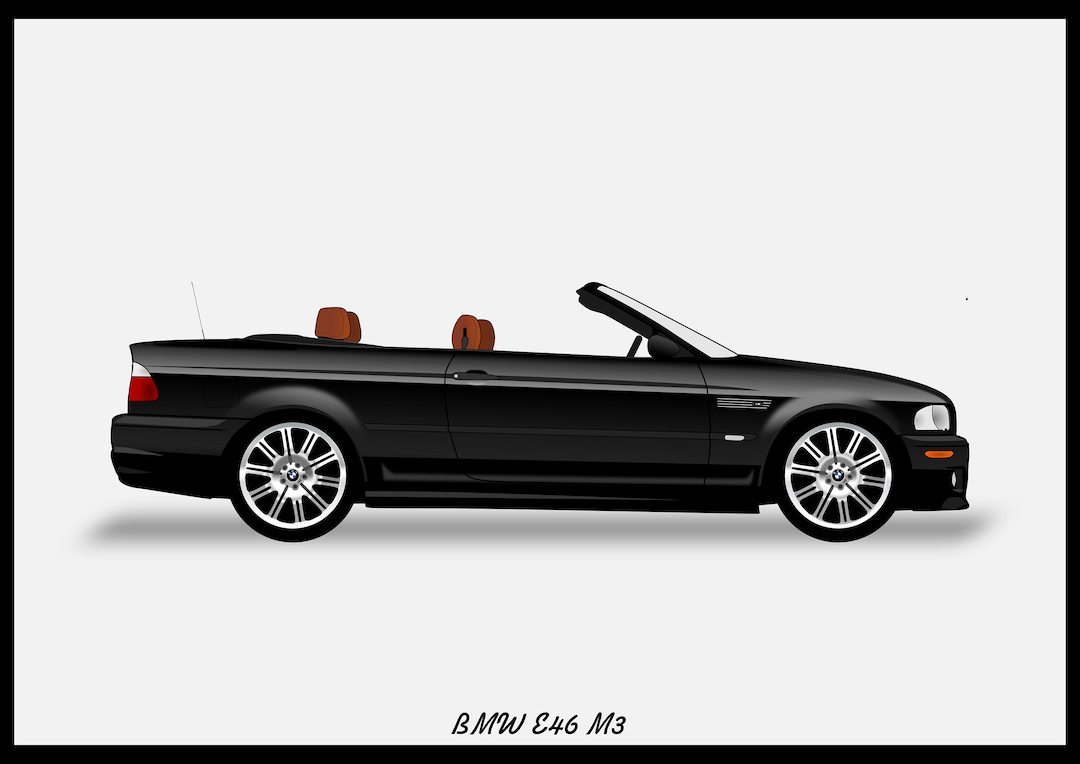 BMW E46 - M3 3 Series - Colour Vector File Download - .PDF, .svg, .png ...