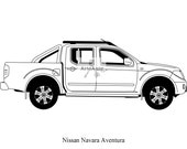 Nissan Navara Outline Vector .SVG .PDF .png - Etsy UK
