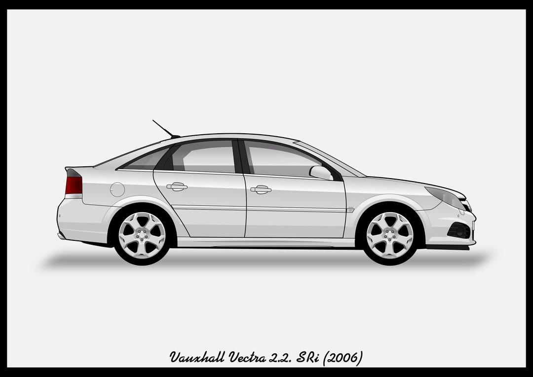 VAUXHALL VECTRA Mk2 - Colour Vector File Download - .PDF, .svg, .png - Etsy