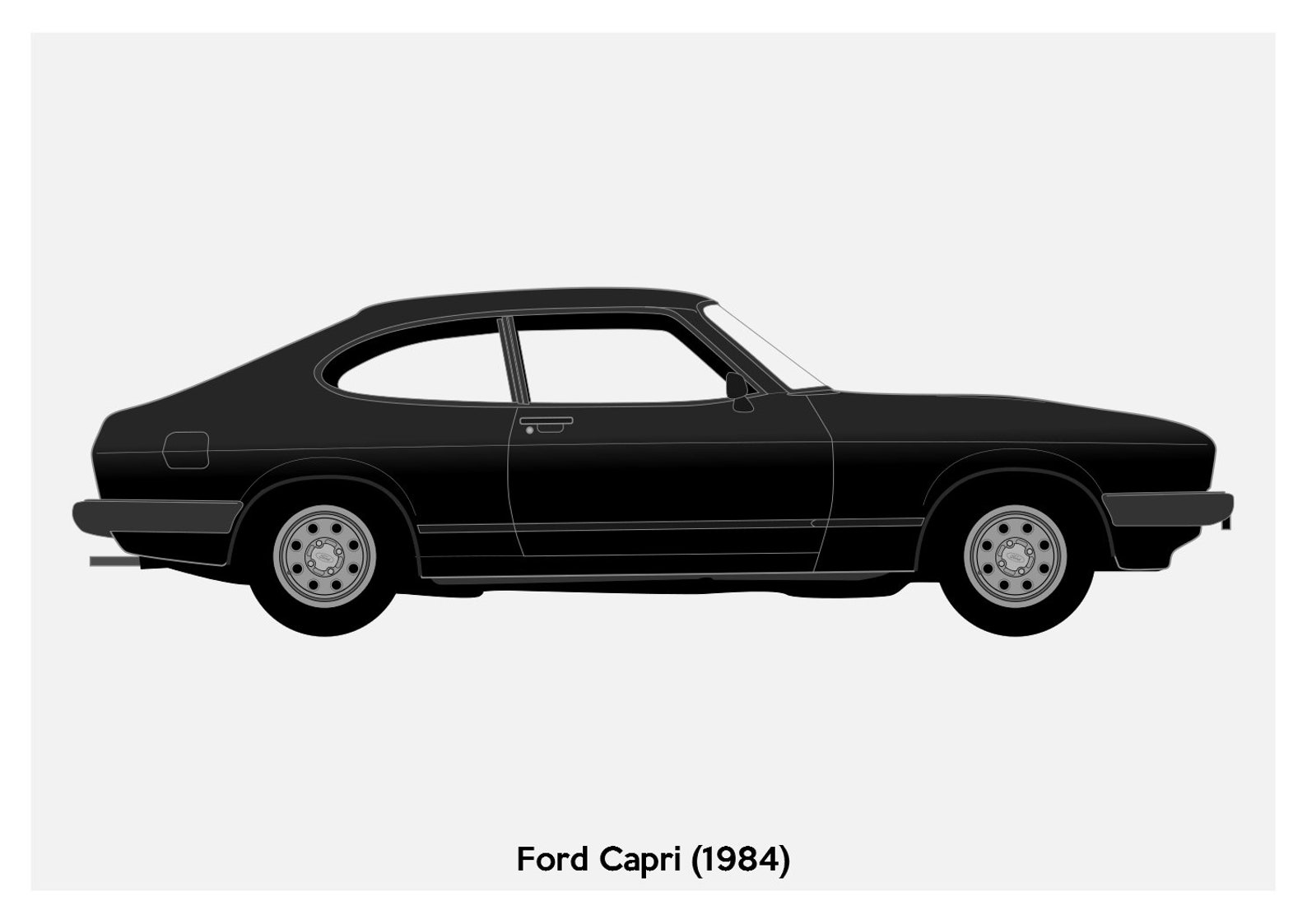 POSTER Ford Capri Vector Art | Etsy