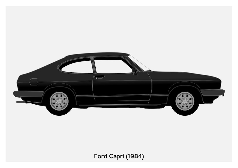 POSTER Ford Capri Vector Art - Etsy