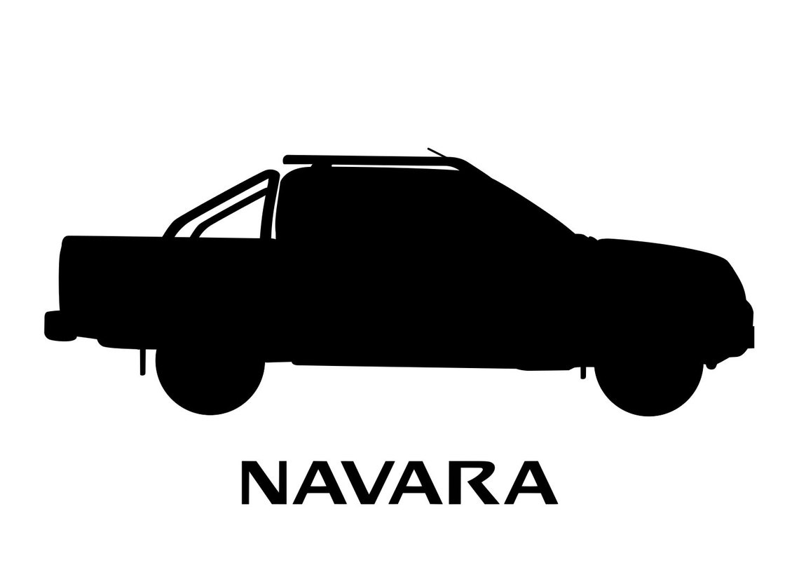 Nissan Navara Car Silhouette Vector - .SVG, .PDF, .png - Etsy